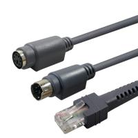 China 6.5ft PS2 KWB Barcode Scanner Cables , Keyboard Wedge Cable For Ls2208 DS3408 for sale