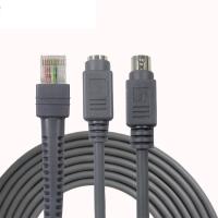 China Straight PS2 Male To Female Cable 3M 10Ft Compatible For Symbol LS2208 for sale