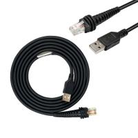 China 5m Barcode Scanner Cord USB A Male To Rj50 10P10C For Scanner Data Transmission for sale