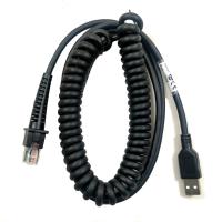 China Coiled USB To Rj50 Cable , Datalogic Scanner Cable For Gd4130 Gd4110 for sale