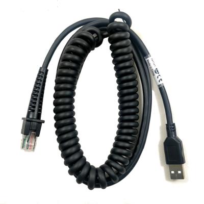China Coiled USB To Rj50 Cable , Datalogic Scanner Cable For Gd4130 Gd4110 for sale