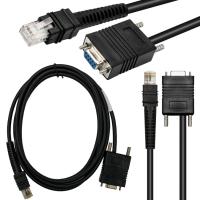 China Barcode RS232 Scanner Cable , Serial RJ45 To DB9 Female Cable for sale