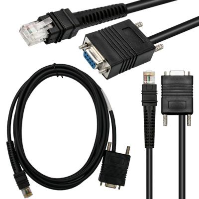 China Barcode RS232 Scanner Cable , Serial RJ45 To DB9 Female Cable for sale