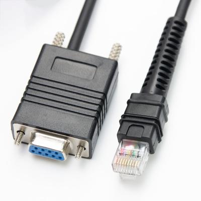 China Straight Rs232 RJ48 To Db9 Serial Cable 6FT CBA-R01-S07PAR For Scanner for sale