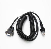 China 3M 9FT Rs232 Cable To Rj45 To Serial Cable Coiled For Barcode Scanner for sale