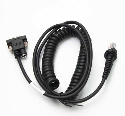 China Spiral Retractable DB9 RS232 Serial Cable For Honeywell 1300G 1400G for sale