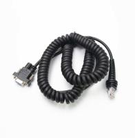 China RS232 DB9 Male To Rj45 Cable Coiled 3M Length 5V Black Color for sale