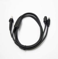 China 6.56Ft Ps2 Keyboard Wedge Cable Black Color PVC Copper Material for sale
