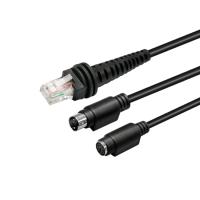 China OEM Ps2 Keyboard Cable , Barcode Reader Cable To Rj50 10P10C 2m 3m 5m for sale