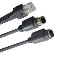 China LS2208 LS4208 Symbol Barcode Scanner Cable 5M Coiled PS2 Keyboard Wedge for sale