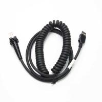 China Spiral PVC USB Barcode Scanner Cord For Honeywell 1900GSR 1902GHD for sale