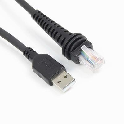China Straight PVC Serial Cable Usb To Rj45 6.5ft For Barcode Scanner for sale