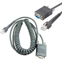 China 3m Coiled RJ45 RS232 Cable , Symbol Ls2208 Cable For Barcode Scanner for sale