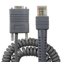 China RJ45 RS232 Coiled Barcode Scanner Cables 3m For Motorola Symbol LS2208 for sale