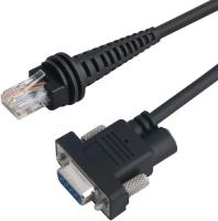 China RS232 Serial Spiral Barcode Scanner Cables Retractable For Honeywell for sale