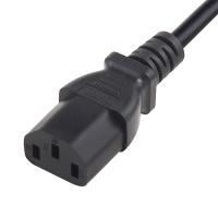 China SAA Black C13 Extension Cord , 10A 250V Power Cord Au Australia AC Plug Type for sale