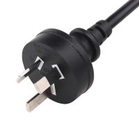 China SAA Black C13 Extension Cord , 10A 250V Power Cord Au Australia AC Plug Type for sale