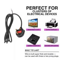 China H05VV-F UK Ac Power Supply Cable Cord 5a 250v Stripped And Tinned UK 2Pin for sale