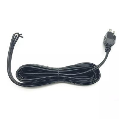 China 16AWG AC Power Supply Cable Cord USA 3 Pin Plug Half Stripped US Standard for sale