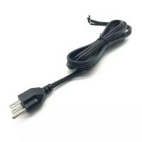 China 16AWG AC Power Supply Cable Cord USA 3 Pin Plug Half Stripped US Standard for sale