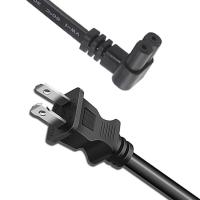 China USA 2 Prong Angle Power Supply Cable Cord NEMA 1-15P To IEC320 C7 Figure 8 Connector for sale