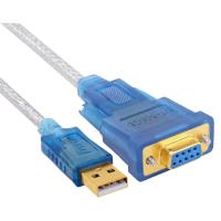 China Serial RS232 RJ45 Cable Db9 Female To USB 2.0 Male PVC Material for sale