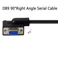 China 30cm DB9 RS232 Serial Cable , 90 Degree Left Angled Female To Female Rs232 Cable for sale