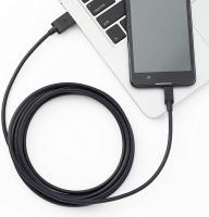 China Black Straight USB Cable USB 2.0 A Male To Micro B 1m 2m 3m Length for sale