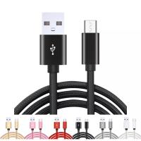 China 3m 10ft Micro USB V8 Cable , Flexible Mobile Phone Charging Cable for sale