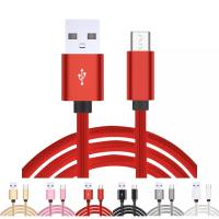 China 3m 10ft Micro USB V8 Cable , Flexible Mobile Phone Charging Cable for sale