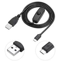 China OEM ODM Micro USB Cable , USB Charging Cord 3.3ft With ON OFF Switch for sale