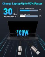 China USB C Straight USB Cable 100w Pd 5a Qc 4.0 Fast Charging Zinc Alloy Nylon Braided for sale