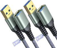 China Durable Braided USB 3 Extension Cable , USB 3.0 Male To Female Cable ODM for sale
