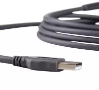 China Grey 2M USB To Rj45 Cable , USB Cord For Scanner LS2208 LS4208 for sale