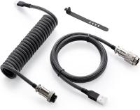 China Coiled Nylon USB C To USB A Cable For Gaming Mechanical Keyboard for sale