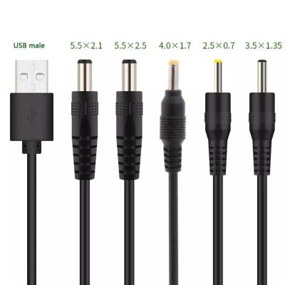 China OEM ODM USB To DC Power Cable , USB Data Cable Cord DC 5.5x2.1 For Camera for sale