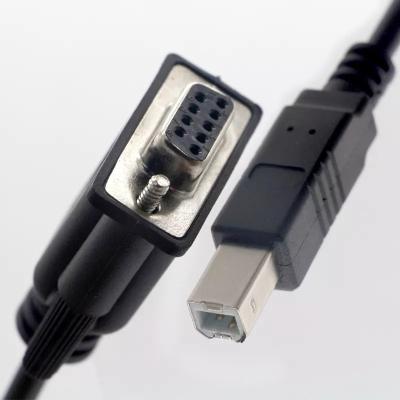 China OEM RS232 POS Machine Cable 1.8m DB9 Female To USB 2.0 B Male Type for sale