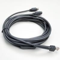 China 2M PS2 KB To Rj45 Barcode Scanner Cables For Symbol LS2208 for sale