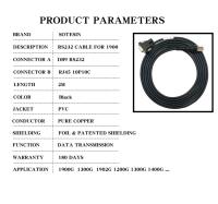 China Flexible DB9 Straight RS232 Cable PVC Material For Honeywell 1900 1200 1300 for sale