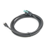 China 3m 12V PVC Custom USB Cables USB To Rj45 Black Straight Type for sale