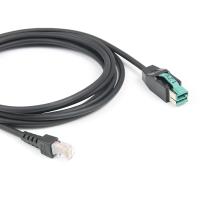 China 3m 12V PVC Custom USB Cables USB To Rj45 Black Straight Type for sale