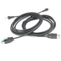 China 3m 12V PVC Custom USB Cables USB To Rj45 Black Straight Type for sale