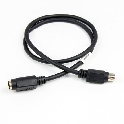 China 1m PVC Black PS2 Keyboard Wedge Cable KWB Male To Female Extension for sale