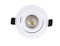 China Long Life COB Black Trim LED Recessed Lighting 25 Degree Tiltable for sale