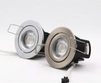 China Brushed Nickel MR16 Size Tilt LED Downlight For Wardrobes for sale