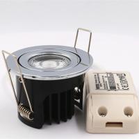 China Brushed Nickel MR16 Size Tilt LED Downlight For Wardrobes for sale