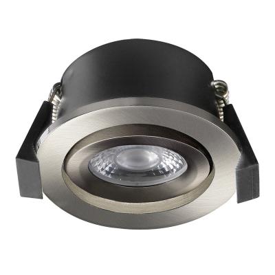 China 6W 500lumens Tilt LED Downlight Low Profile 38mm Height for sale