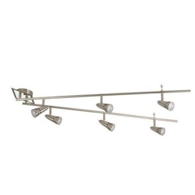 China Aluminum Alloy 15W LED Track Spotlights White 4000K Modern Rail Lighting 6x5W GU10 for sale