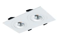 China 16W Recessed LED Downlight 220-240V IP44 Adjustable Ceiling Spot Light 253x130mm for sale