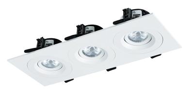 China 24W LED Square Downlight 1900lm 220-240V Adjustable Ceiling Recessed Light for sale